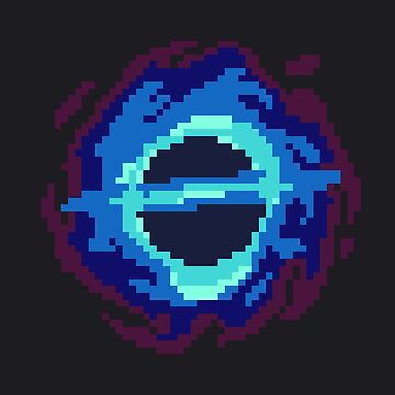 "Pixel art black hole" Sticker for Sale by Helianthus93 | Redbubble