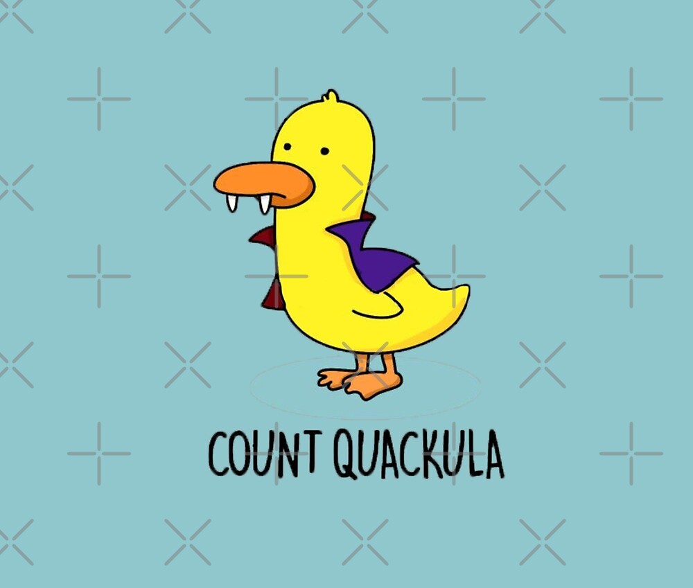 "Count Quackula Cartoon Pun" by 14Smith15 | Redbubble
