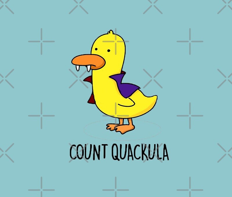 "Count Quackula Cartoon Pun" by 14Smith15 | Redbubble