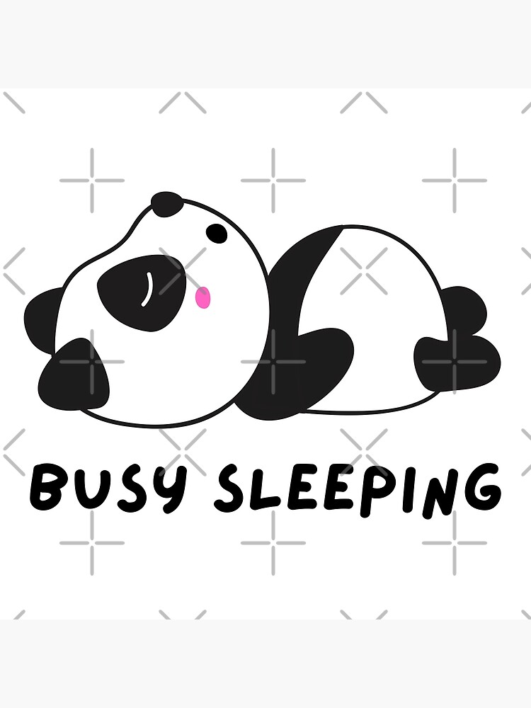 Póster «Panda durmiendo divertido Meme | Ocupado durmiendo» de ...