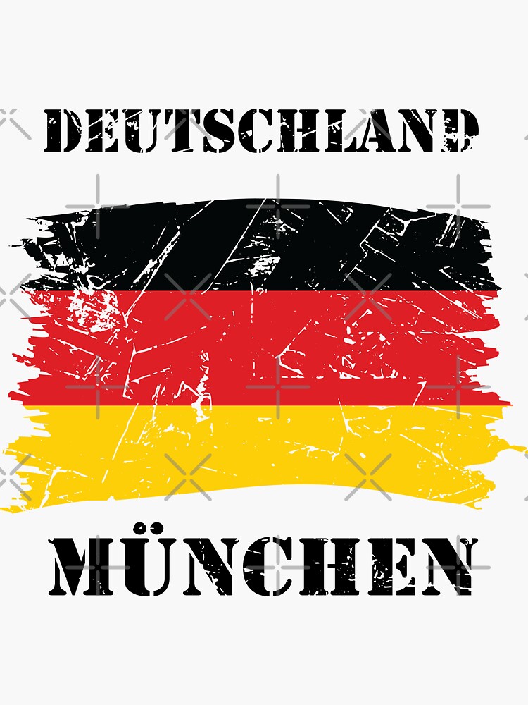 "Germany Munchen Flag" Sticker for Sale by TrickyGraphics | Redbubble