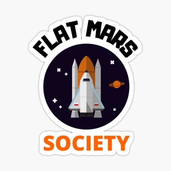 "flat mars society" Sticker for Sale by Stefch99 | Redbubble