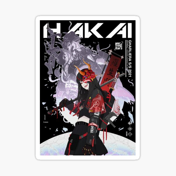 "Hakai Girl" Sticker for Sale by MangaSauce | Redbubble