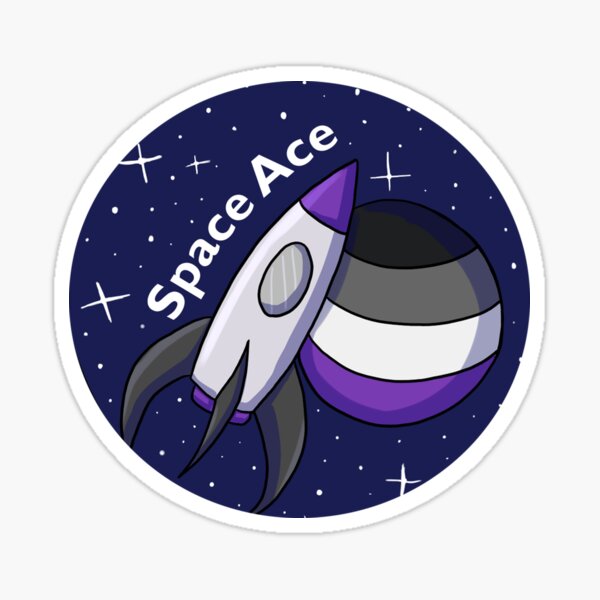 "Space Ace" Sticker for Sale by TookFluff | Redbubble