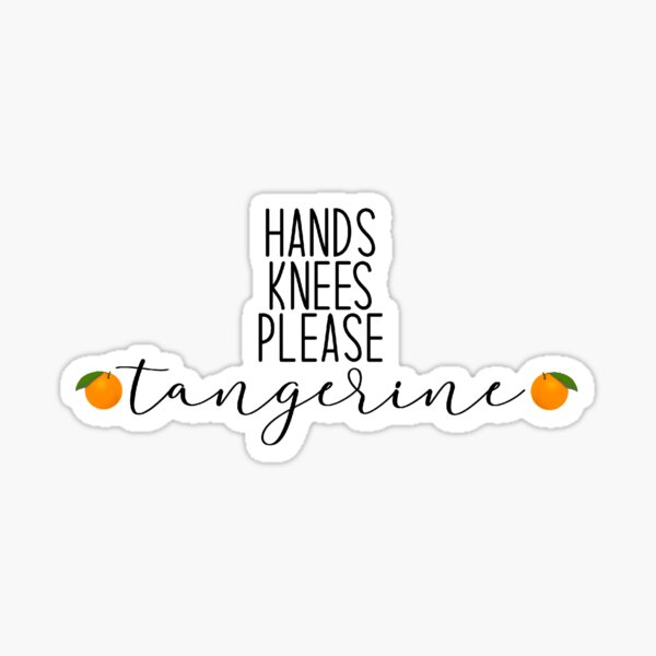 "Tangerine - Glass Animals" Sticker for Sale by xistentialbread | Redbubble