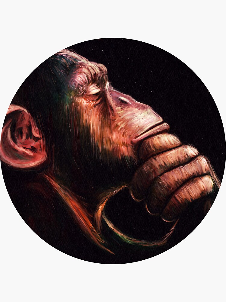 "The Thinker" Sticker by nicebleed | Redbubble