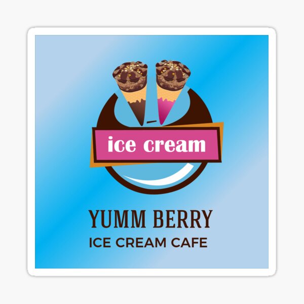 "YUMM BERRY Logo" Sticker by MHassan111 | Redbubble