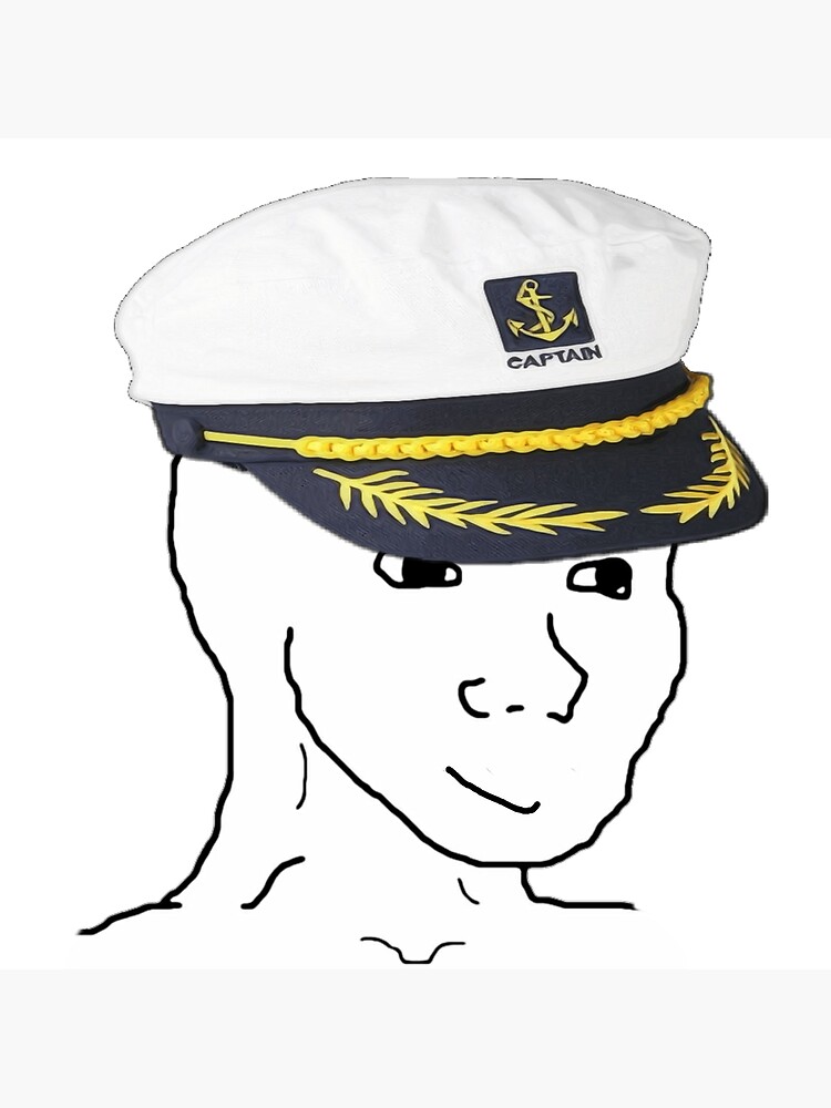 "Captain Wojak" Poster for Sale by marjard | Redbubble