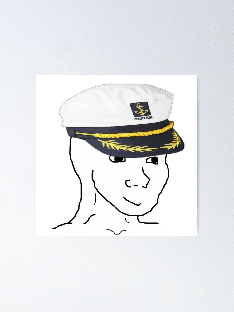 "Captain Wojak" Poster for Sale by marjard | Redbubble