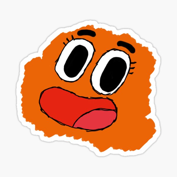 Darwin Watterson Face Stickers | Redbubble