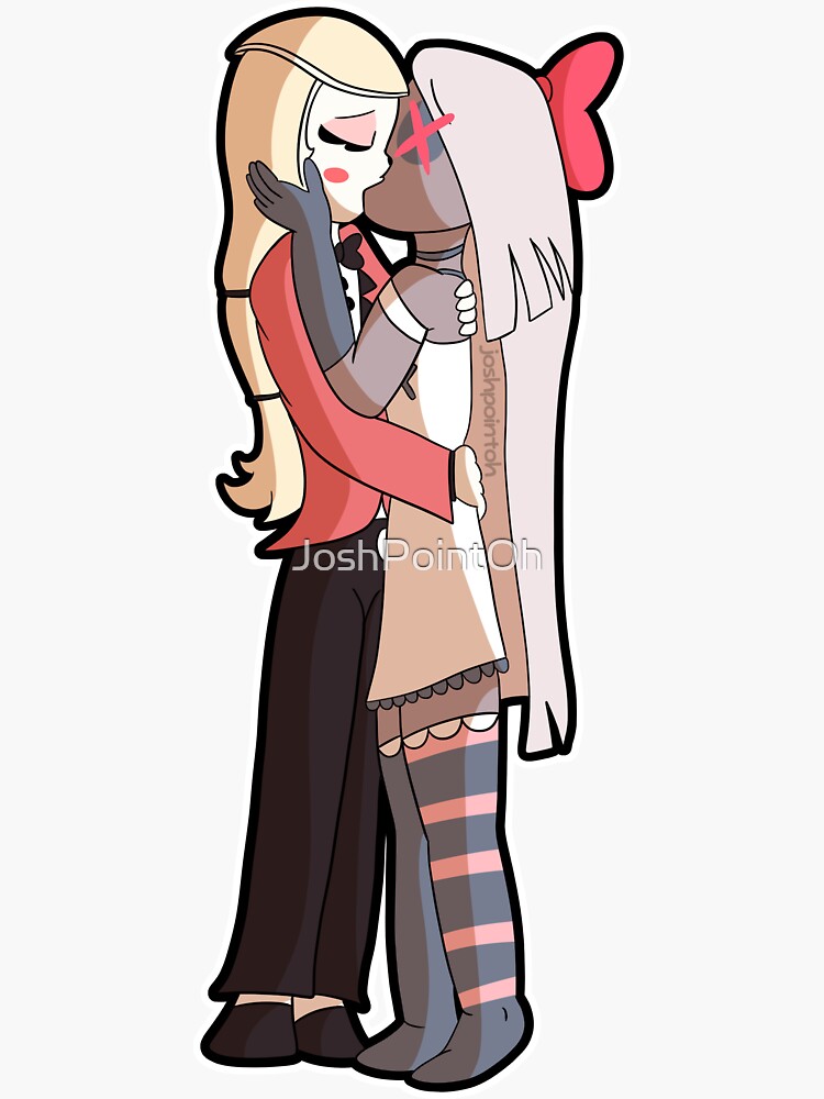 "Chaggie Kiss" Sticker by JoshPointOh | Redbubble