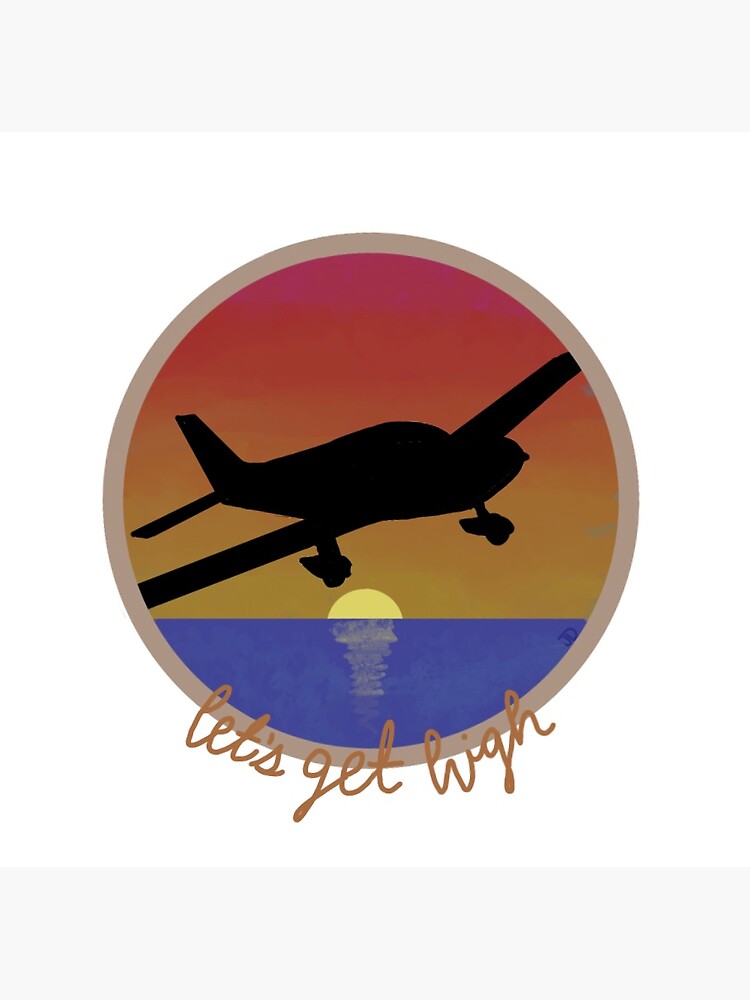 "Let’s Get High Sticker" Sticker by JordanaDoshna | Redbubble