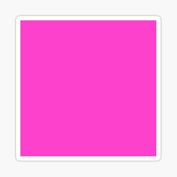 "HOT PINK...Plain...Solid...Block..." Sticker for Sale by RachelMacht ...