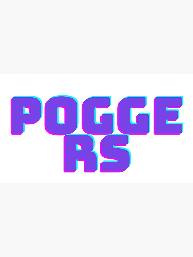 "poggers design,good gift for teenage boys" Sticker for Sale by ...