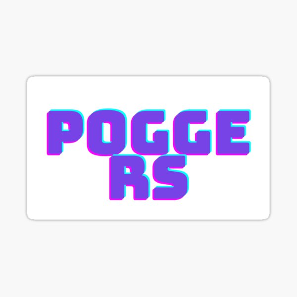 "poggers design,good gift for teenage boys" Sticker for Sale by ...