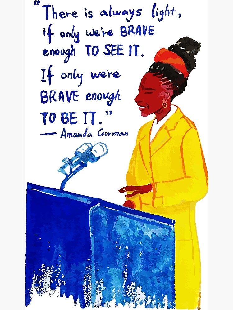 "amanda gorman drawing quotes" Poster for Sale by sugengdaluu | Redbubble