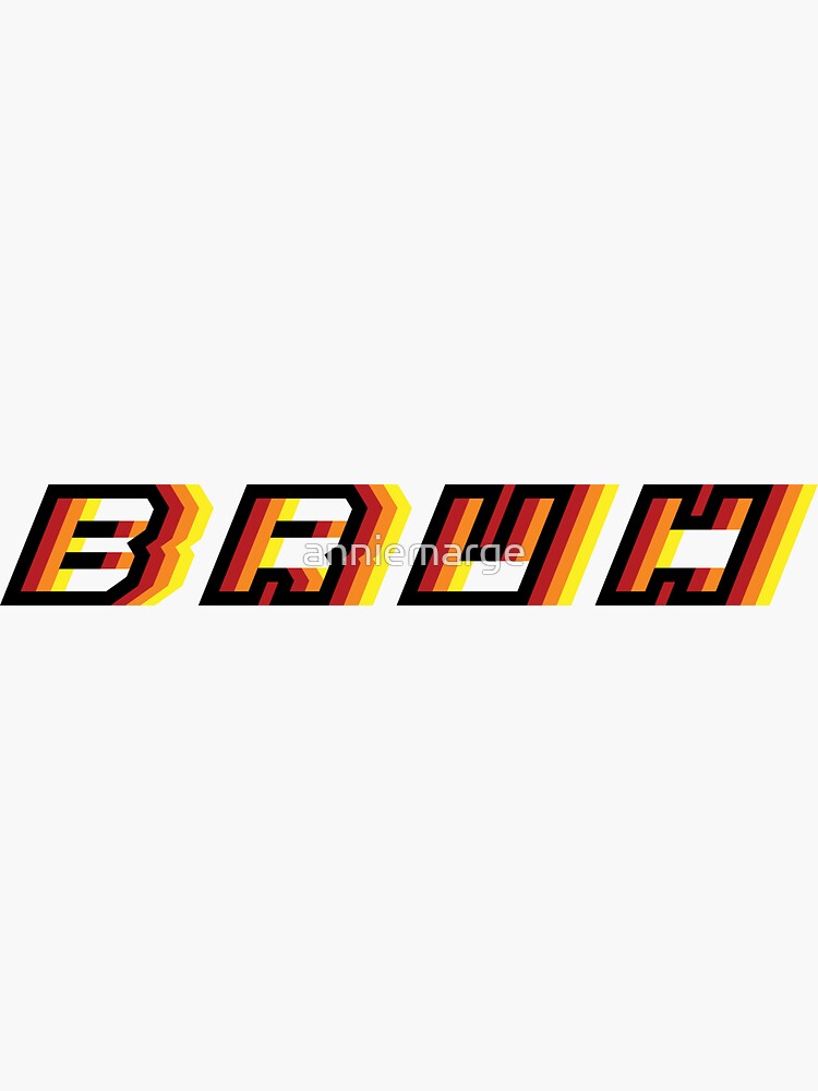 "BRUH" Sticker by anniemarge | Redbubble