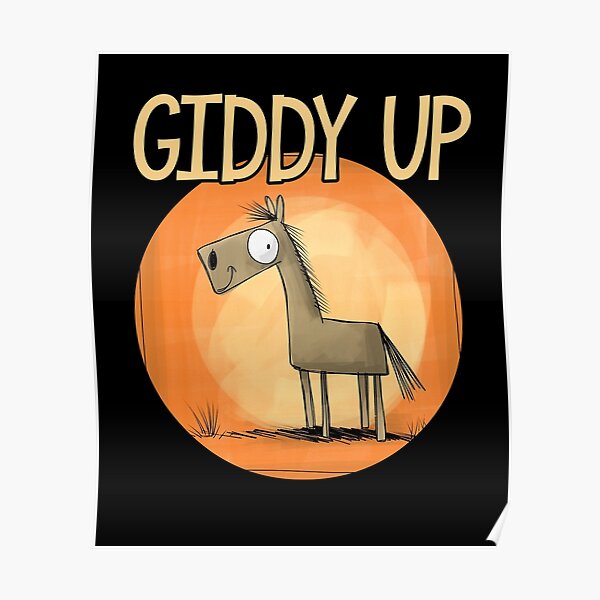 Póster «Giddy Up Horse para niños o niñas» de bcv122 | Redbubble