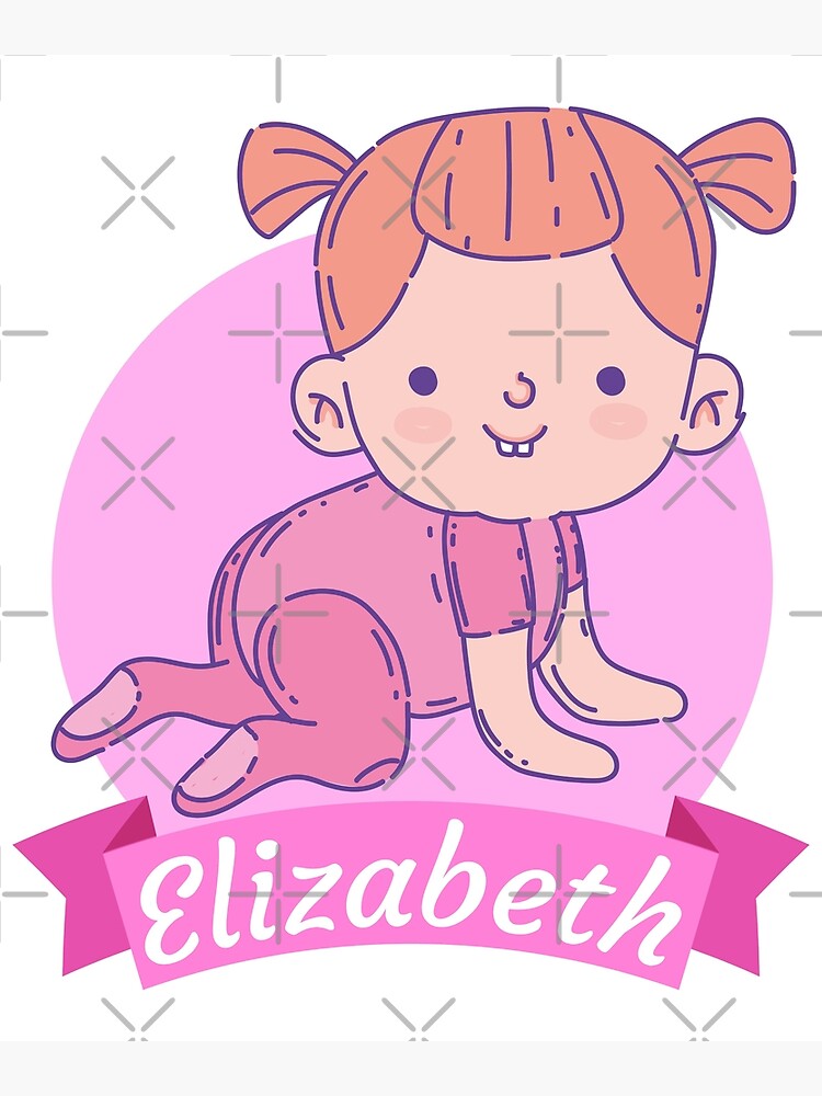 Lámina fotográfica «Nombres de niña Elizabeth para bebés» de Piztees ...