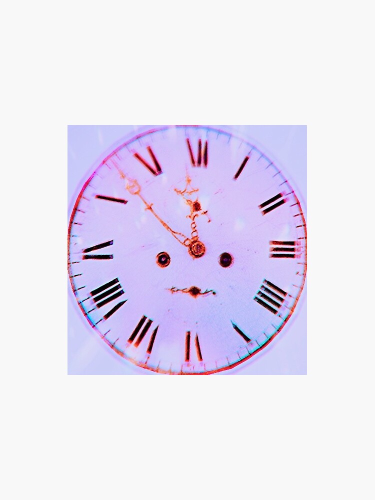 "LSD clock" Sticker for Sale by Elysetroiano | Redbubble