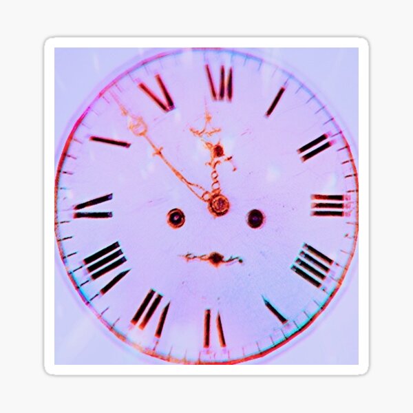 "LSD clock" Sticker for Sale by Elysetroiano | Redbubble