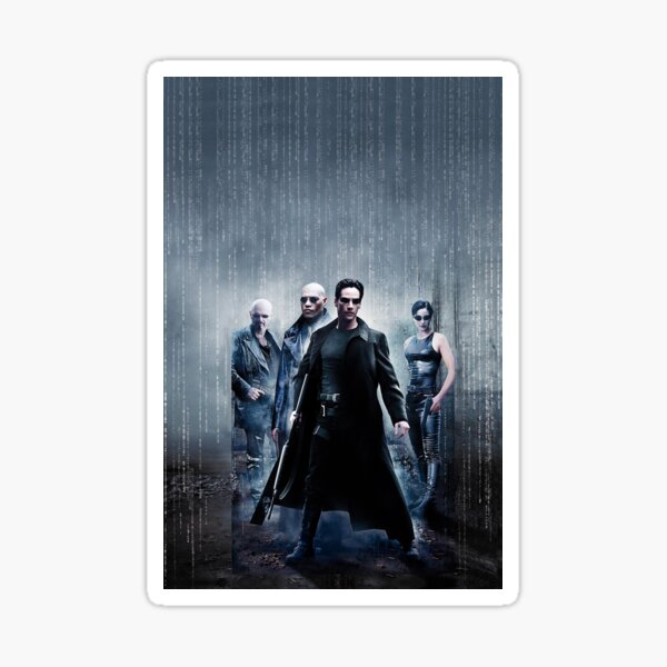 "THE MATRIX MOVIE POSTER" Sticker for Sale by MovieThingies | Redbubble
