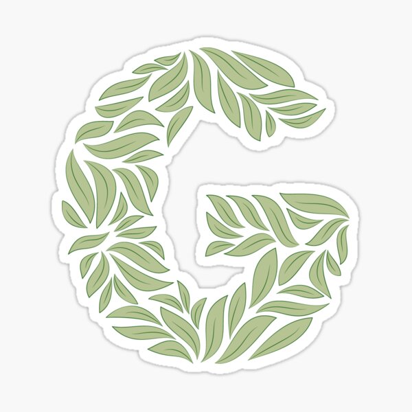 "Letter G" Sticker for Sale by NeteDesign | Redbubble