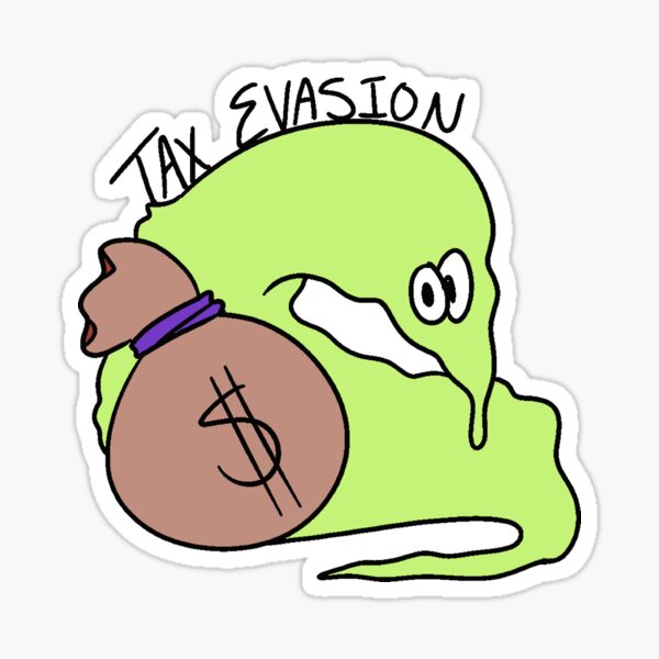"worm on a string tax evasion" Sticker for Sale by bonnieeastjohn ...