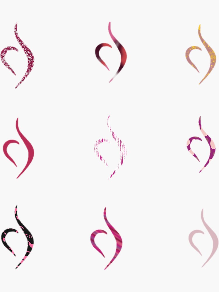 "Pink Eating Disorder Recovery Symbol Sticker Pack" Sticker for Sale by ...