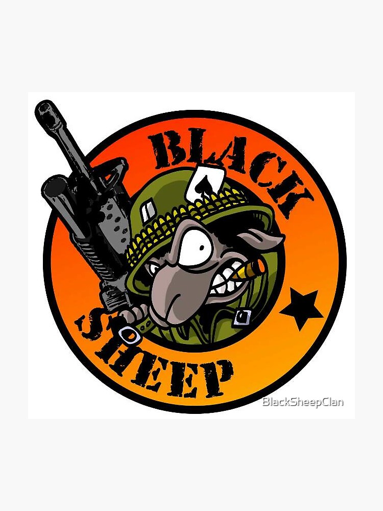 "Black Sheep Clan Logo" Sticker for Sale by BlackSheepClan | Redbubble