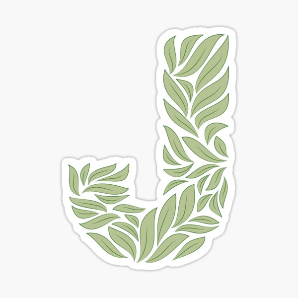 "Letter J" Sticker by NeteDesign | Redbubble