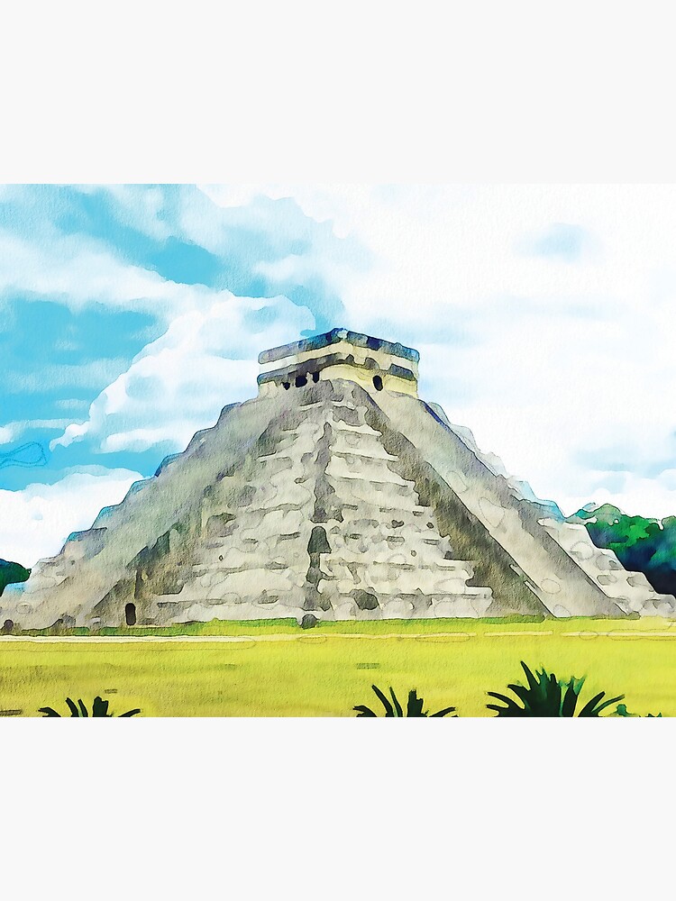Mayan Pyramid Drawings
