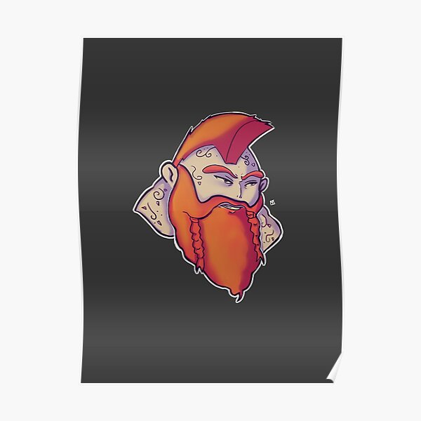"Dwarf" Poster for Sale by osimiart | Redbubble
