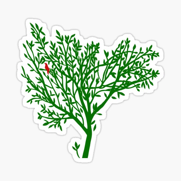 "Red Bird" Sticker for Sale by KristalStittle | Redbubble