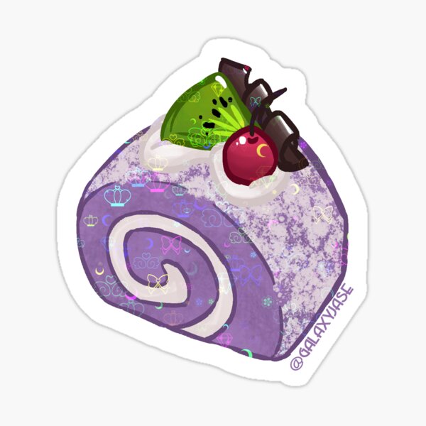 "Ube Swiss Roll" Sticker by GalaxyJase | Redbubble