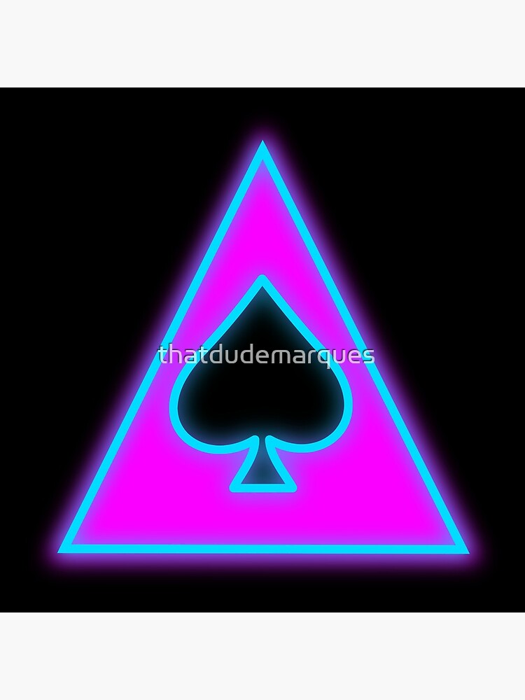 "Neon Spade" Poster for Sale by thatdudemarques | Redbubble