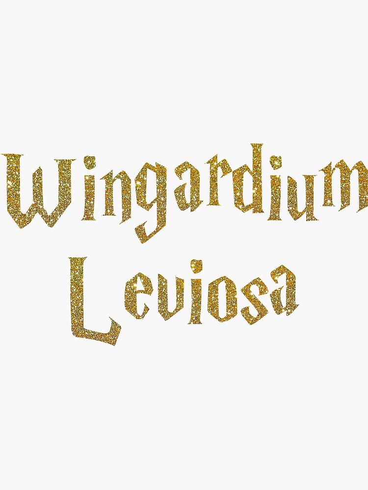 "Wingardium Leviosa" Sticker for Sale by Mimsiuke | Redbubble