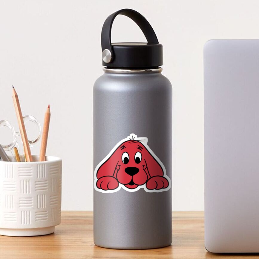 "Clifford the big red dog" Sticker for Sale by nostalgia-kids | Redbubble