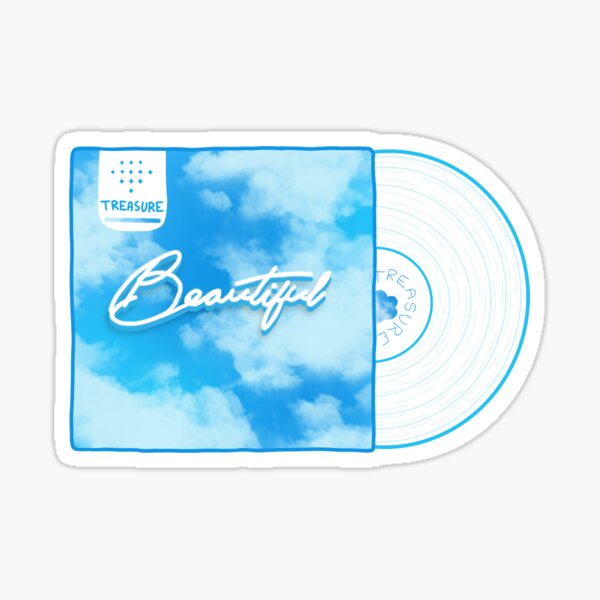 "YG Treasure Beautiful vinyl album kpop" Sticker for Sale by AdrisInspo ...
