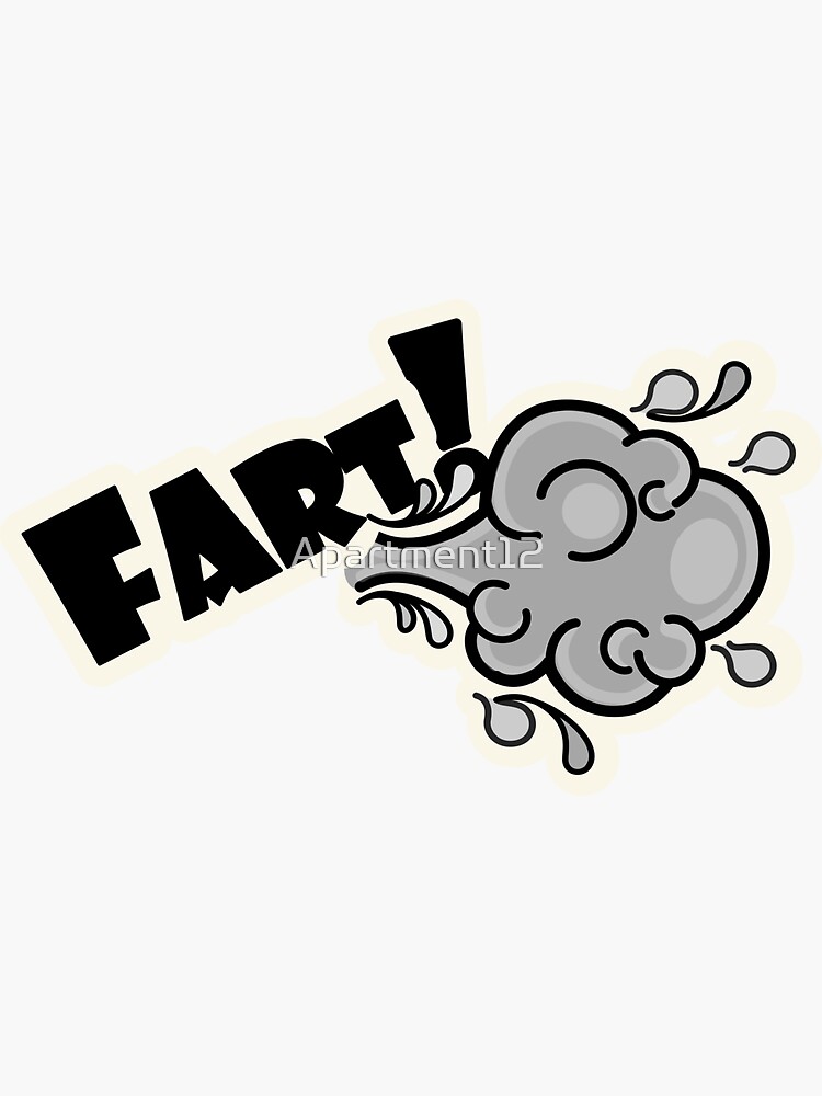 "Fart Emoji Word Art – Pop Art!" Sticker for Sale by Apartment12 ...