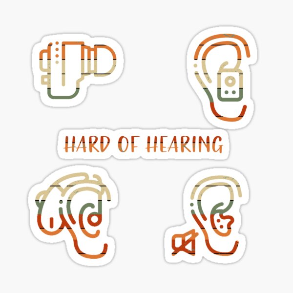 Stickers, Labels & Tags The Unchargeables Hard of Hearing Vinyl Sticker ...
