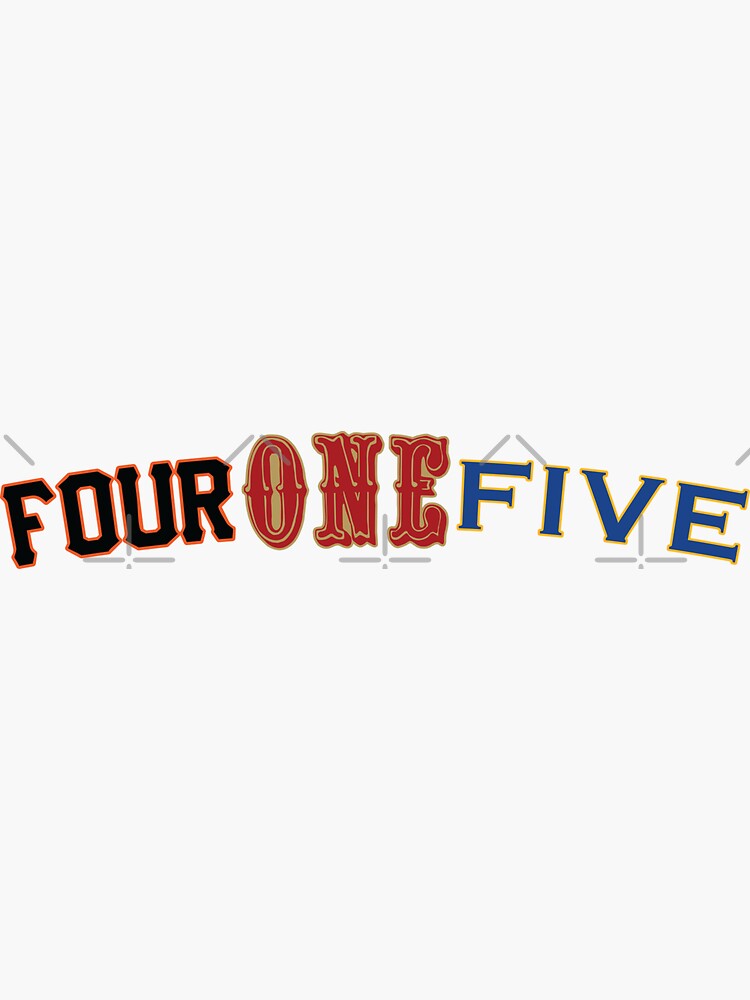 "FOUR.ONE.FIVE" Sticker by thatDudeAZ89 | Redbubble