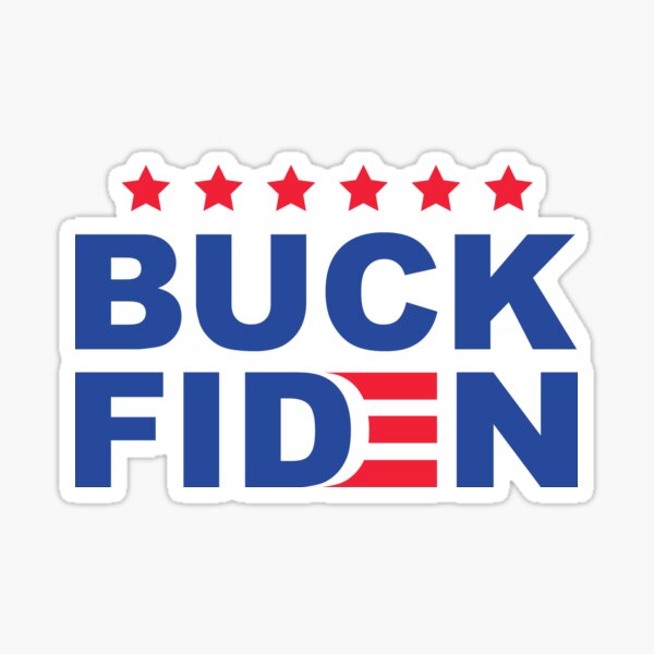 "BUCK FIDEN" Sticker for Sale by saidzainoun | Redbubble