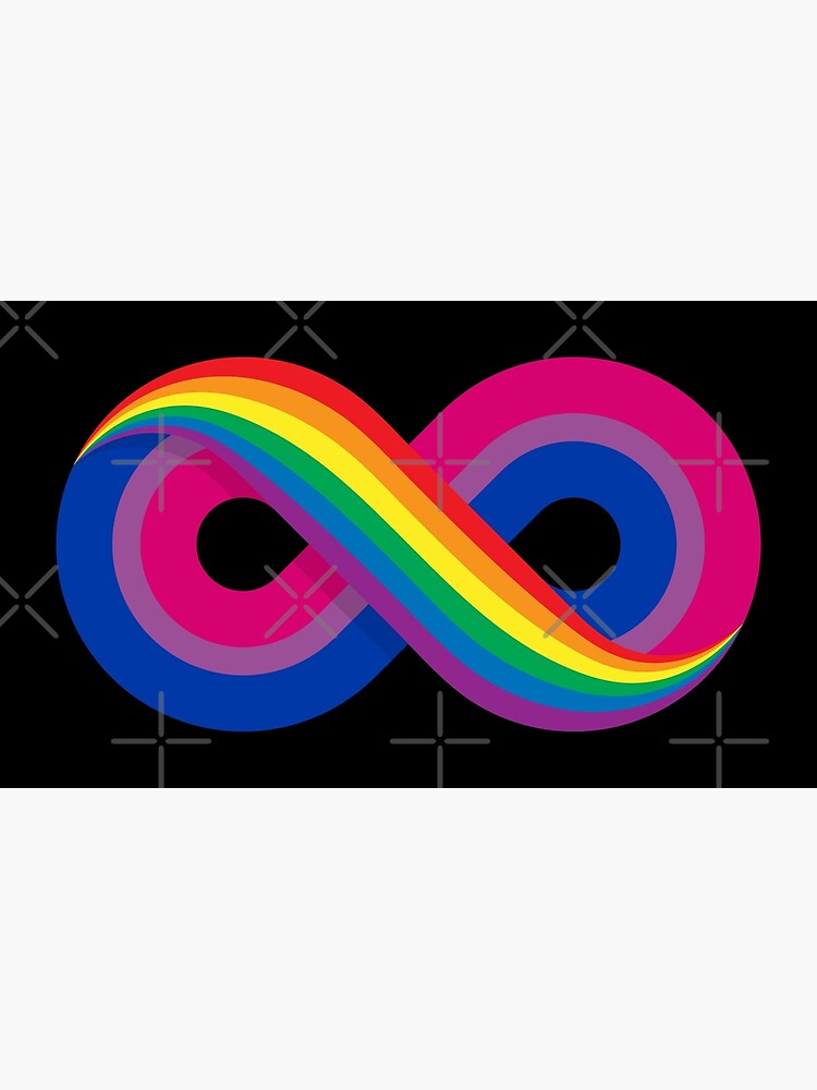 Póster «Orgullo Bisexual Arco Iris Infinito Símbolo LGBT» de ...