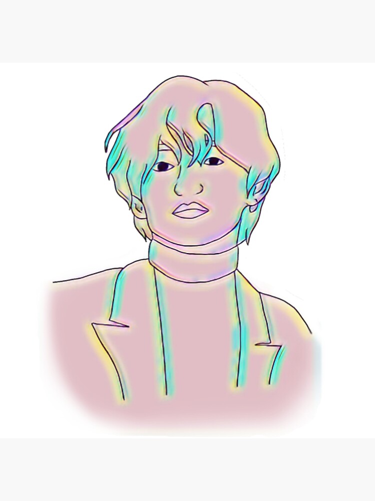 "BTS V Line Art " Poster by JiminJim | Redbubble