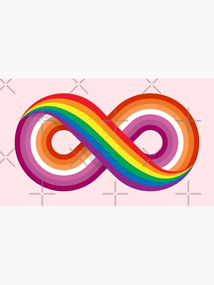 Lámina fotográfica «Orgullo lésbico Arco iris Infinito Símbolo LGBT» de ...