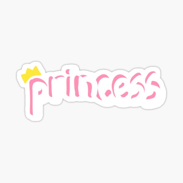 "Princess Logo" Sticker for Sale by usopping | Redbubble