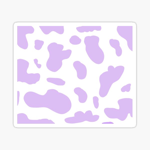 "Cow Print - Purple" Sticker by AyiraAlston | Redbubble