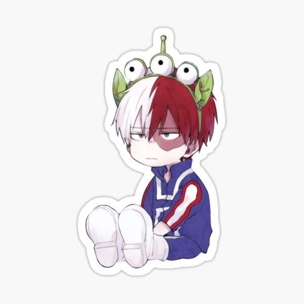 "Shoto Todoroki Chibi" Sticker for Sale by Cartoon-Star | Redbubble