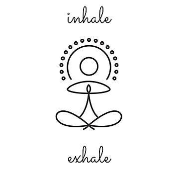 "yoga, inhale exhale" Art Board Print for Sale by The22 | Redbubble